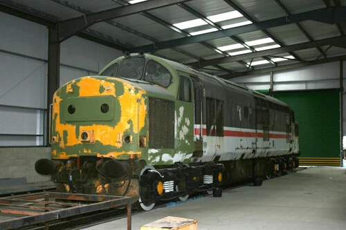 CLASS 37 37152 at Rowsley, Peak Rail 18.8.08 photograph 6x4 photo print ...