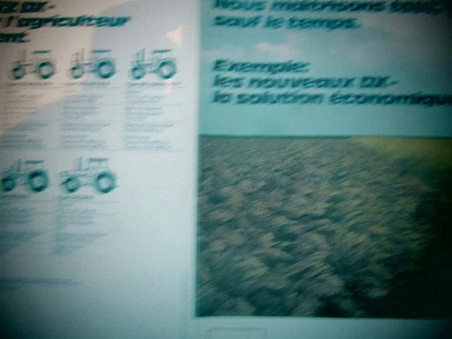 PROSPECTUS GAMME TRACTEURS deutz dx 85 au 230 EUR 5,00 - PicClick FR