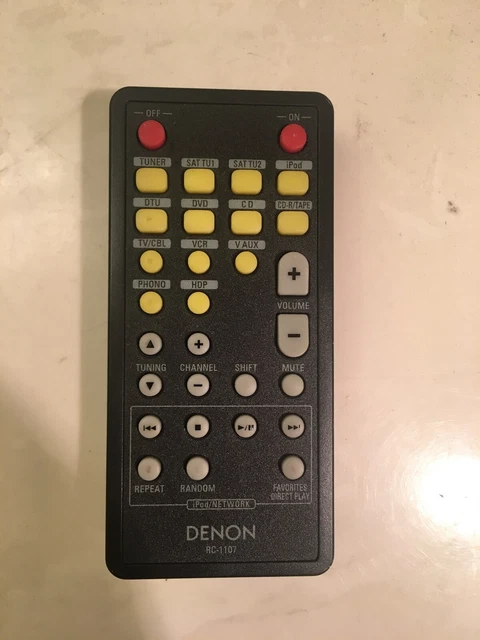 ORIGINAL DENON RC-1107 REMOTE CONTROL - No Battery door EUR 7,14 ...