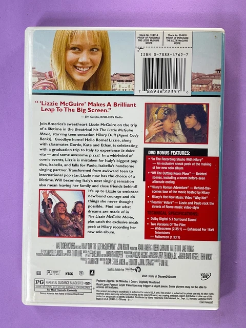 THE LIZZE MCGUIRE Movie DVD £2.49 - PicClick UK
