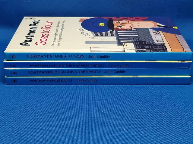 4X POSTMAN PAT Books Handy Hippos Vintage Ladybird Book Style Books (B ...