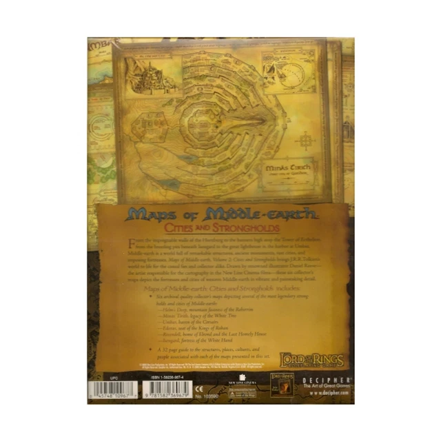 DECIPHER LOTR RPG d20 Cartes De Terre Du Milieu - Villes Et Strongholds ...