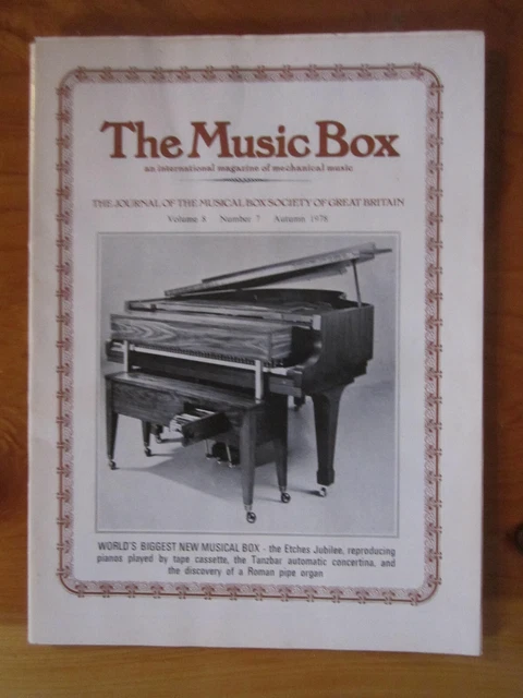 MAGAZINE THE MUSIC Box Vol 8 No 7 Autumn 1978 Great ** Must See EUR 1 ...
