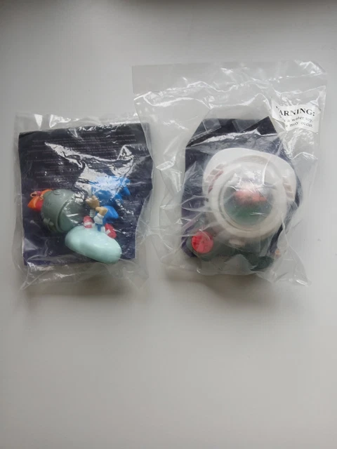 SONIC THE HEDGEHOG Burger King SONIC / ROBOTNIK Toy Figure x2 1998 ...