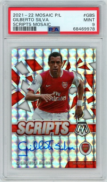2021-22 MOSAÏQUE PANINI EPL Gilberto Silva scripts mosaïque voiture #SM-GBS PSA 9 EUR 66,52 ...