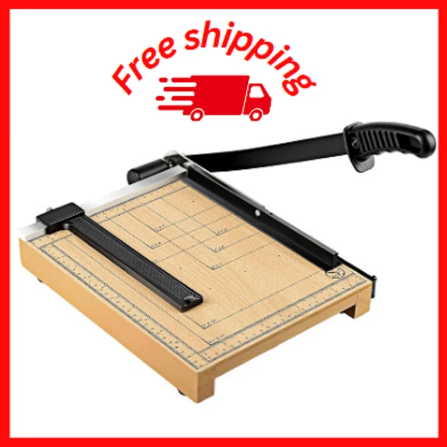 12 INCH GUILLOTINE Paper Cutter, Heavy Duty Wood Guillotine Paper ...