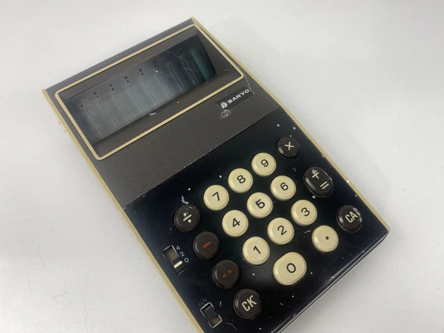 VINTAGE SANYO CALCULATOR MODEL ICC-802D JAPAN Rare 1971 £243.06 ...