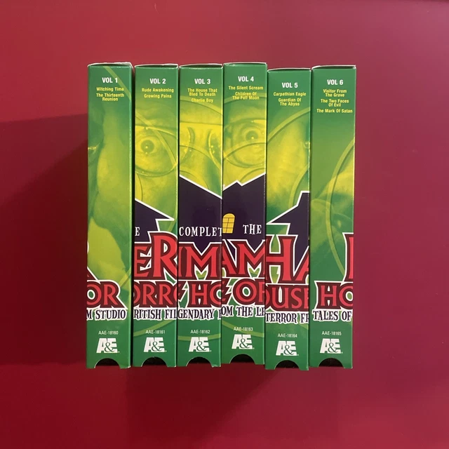 THE COMPLETE HAMMER House of Horror (6-VHS Box Set, 2001) 13 Episodes £ ...