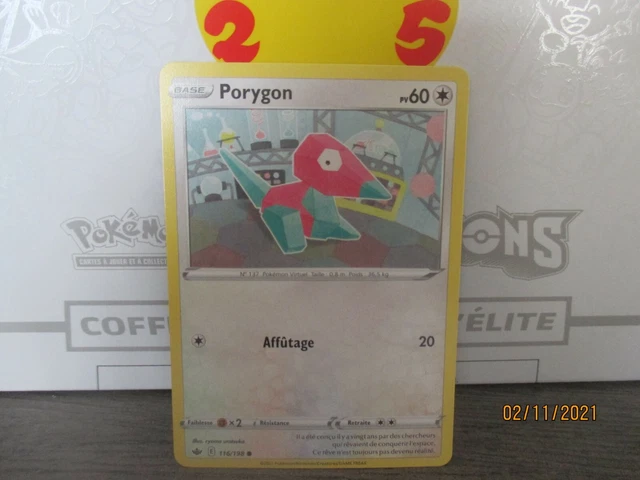 CARTE POKÉMON - Porygon 116/198 - Épée et Bouclier règne de Glace EB06 EUR 1,20 - PicClick FR