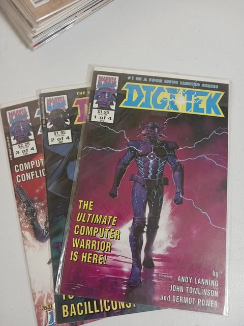 DIGITEK #1-3 (MARVEL Comics UK 1992) numeri #1 2 3 Deathlok serie ALTA ...