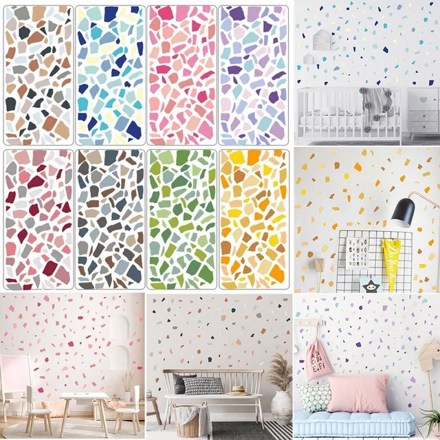 SELF-ADHESIVE BEDROOM LIVING Room Decal Wallpaper Marble Shaped Wall ...