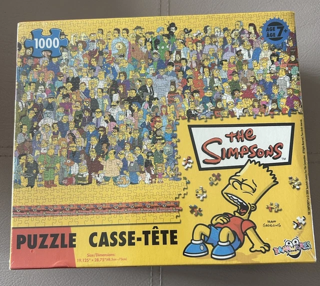 THE SIMPSONS CHARACTER Puzzle 1000 Pieces Rare 2004 New Sealed Very ...