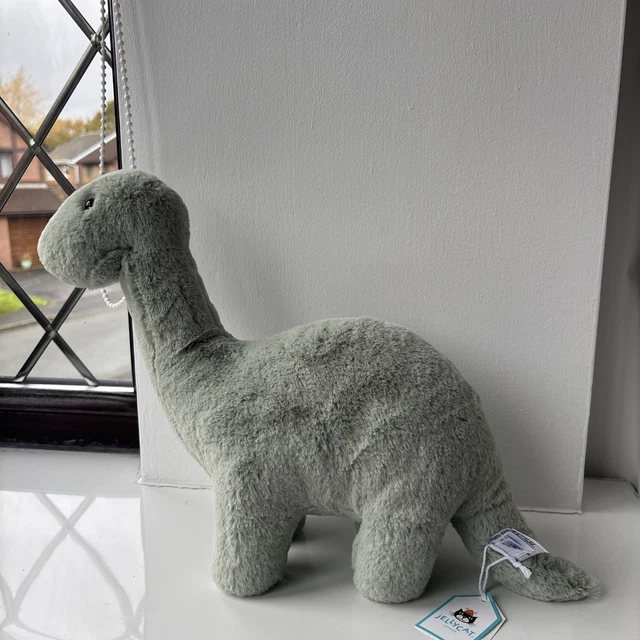 JELLYCAT RARE AND Retired Medium Fossily Brontosaurus Brand New With ...