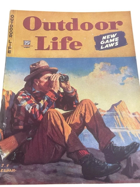 OUTDOOR LIFE MAGAZINE September 1945 J.F. Kernan Cover Painting £77.58 ...