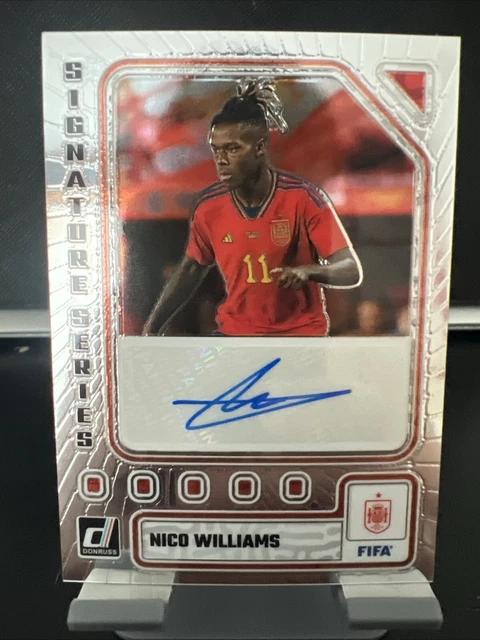 NICO WILLIAMS 🔥 Autograph 🔥 23-24 Donruss Signature Series 🔥 Bilboa ...