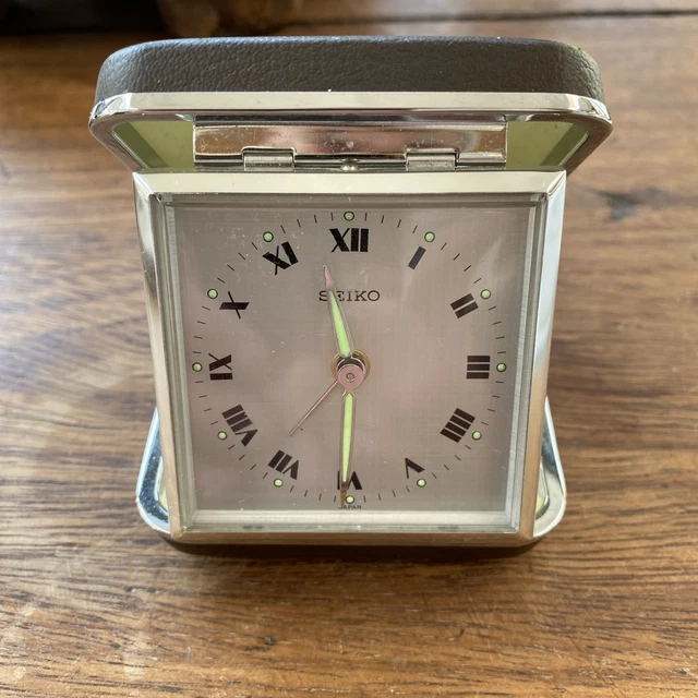 VINTAGE SEIKO TRAVEL Clock Stainless Steel 0.00 - PicClick UK