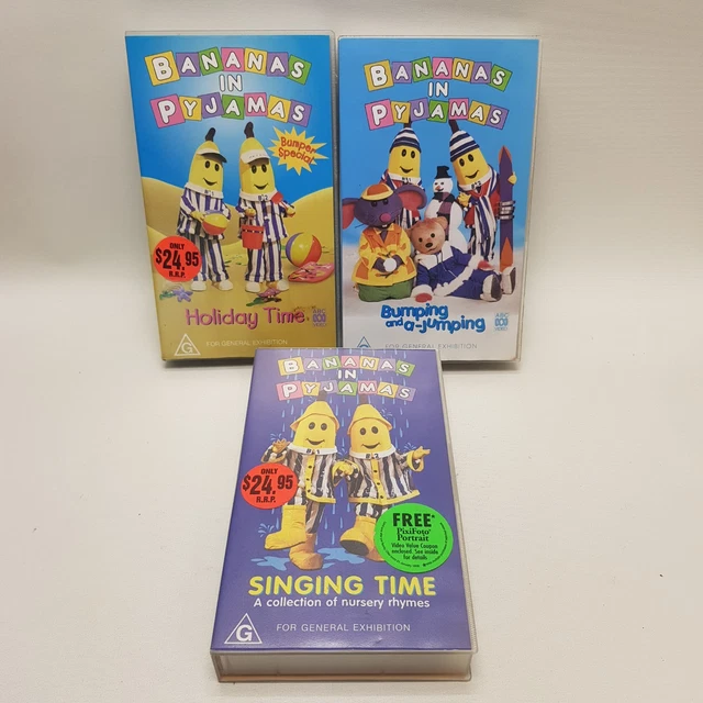 BANANAS IN PYJAMAS VHS Tape X3 Bumping And A-Jumping Holiday Time ABC ...