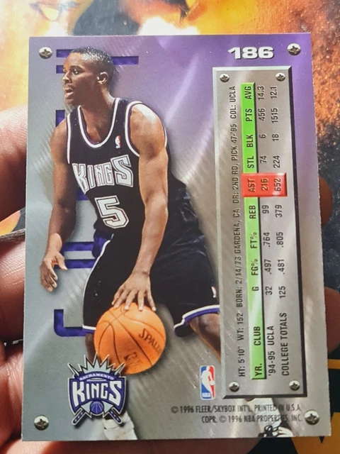 1995-96 METAL #186 Tyus Edney Kings Basketball Card $2.99 - PicClick AU