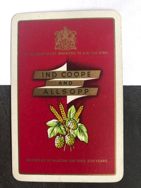 VINTAGE BRITAIN BREWERY Swap Playing Card IND COOPE ALLSOPP Beverage ...