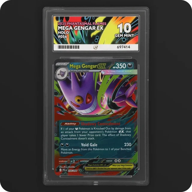 POKEMON - PHANTASMAL Flames - Mega Gengar ex - 056/094 - Ace Grading ...