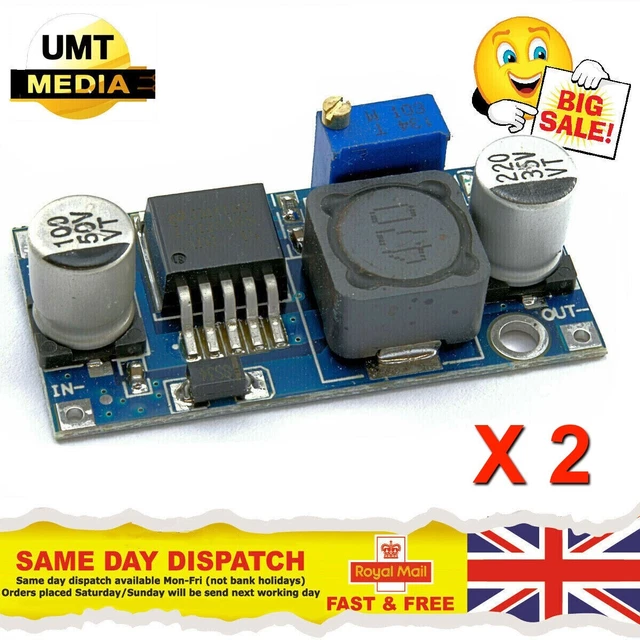 2 X LM2596 DC-DC Buck Converter Adjustable Power Supply Step Down Module £4.40 - PicClick UK