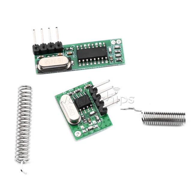 433MHZ SUPERHETERODYNE WIRELESS RF Receiver & Transmitter Module For ...
