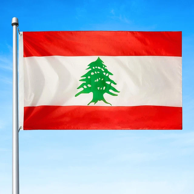 LARGE LEBANON LEBANESE Flag 90x150cm Lebanese Flag 3x5FT Creative ...