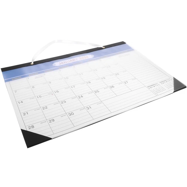 CALENDRIER MURAL SUSPENDU quotidien anglais, calendrier mensuel de ...