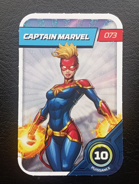 CARTE CAPTAIN MARVEL 073 image 73 album Défie tes héros | Marvel ...