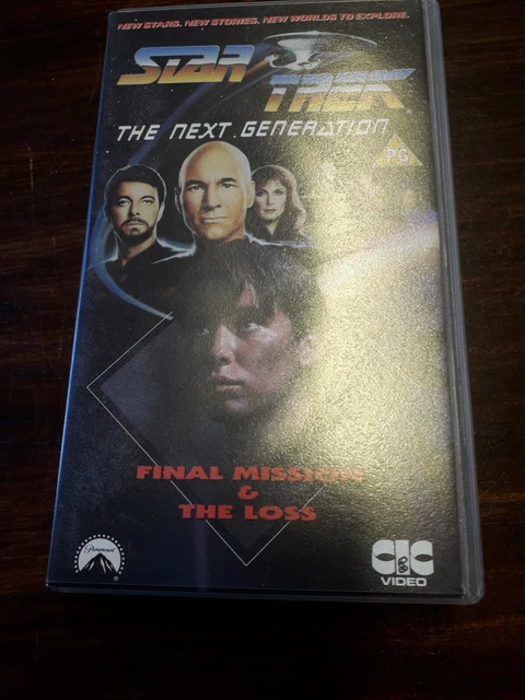 STAR TREK THE Next Generation 42 : Final Mission / The Loss (VHS TAPE ...