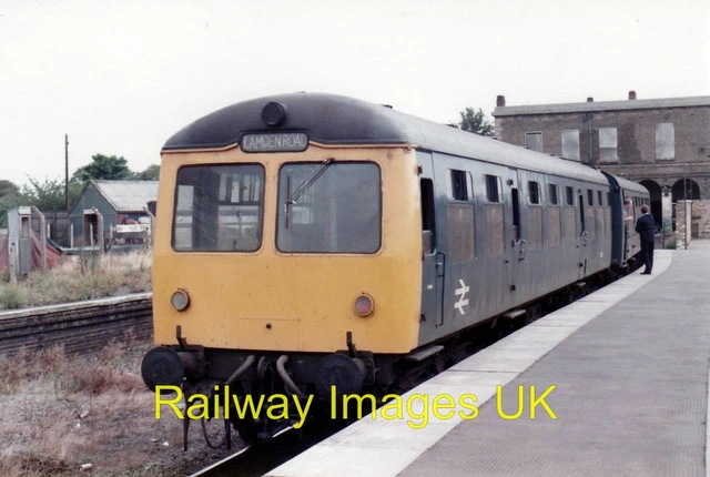 RAILWAY PHOTO - Cravens class 105 unit North Woolwich DMU BR Blue c1980 ...