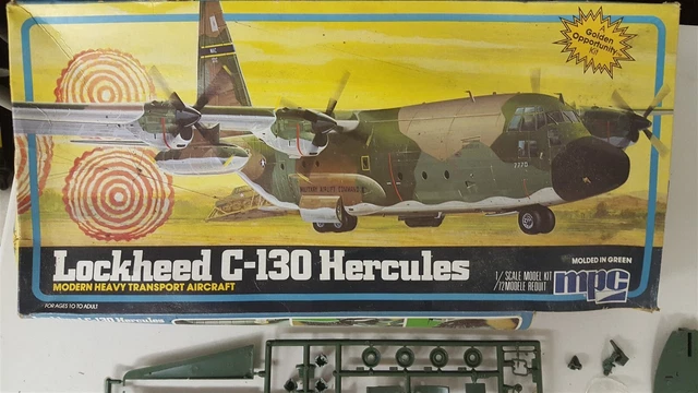 VINTAGE MPC LOCKHEED C-130 Hercules Transport - 1/72 MODEL KIT $49.99 ...