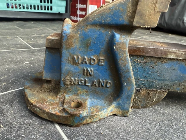VINTAGE VICE RECORD No 1 To Clean Up Restore Record Bench Vice Old Tool ...