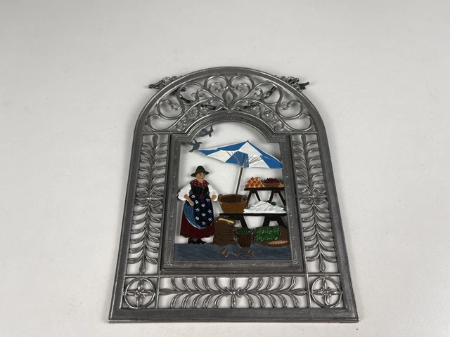 TABLEAU D'ORNEMENT EN étain 18 cm. Excellent état EUR 40,99 - PicClick FR