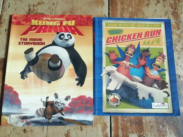 DREAMWORKS AARDMAN CHICKEN Run and Kung-fu Panda storybooks movie films ...