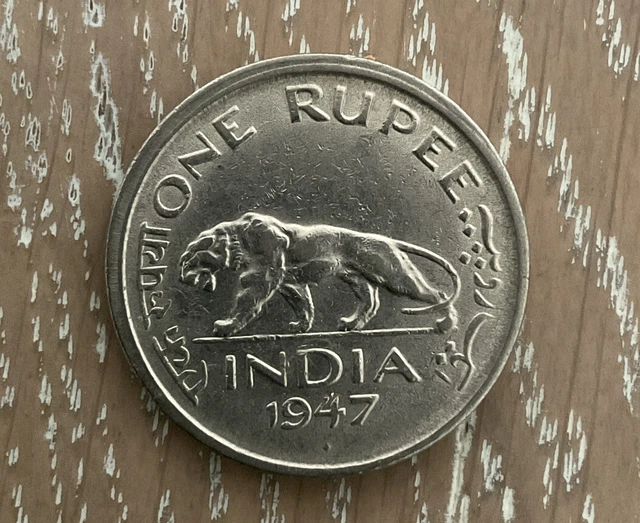 1947 INDIA ONE Rupee Coin | Pre-Independence With King George VI £9.99 ...