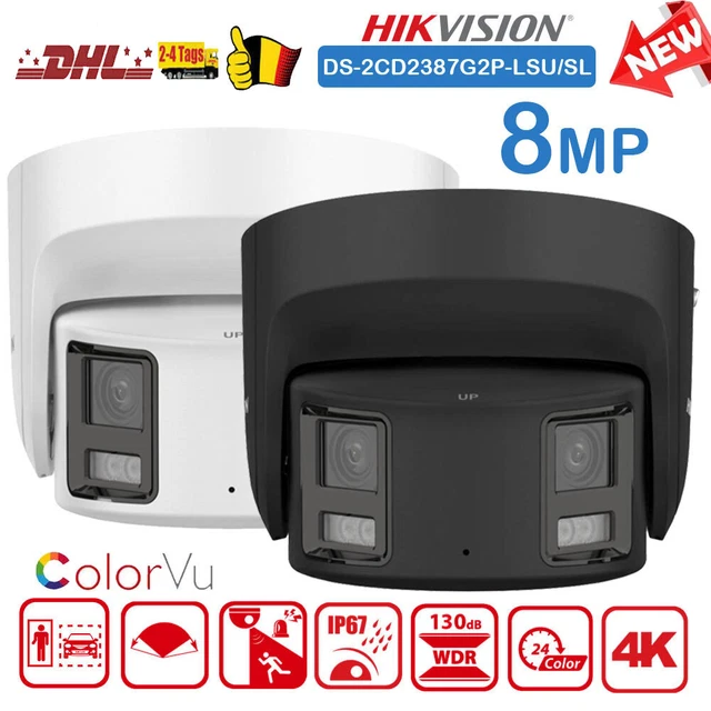 HIKVISION DS-2CD2387G2P-LSU/SL 4K 8MP Panorama IP Kamera ColorVu Mic 2 Farbe DE EUR 243,95 ...
