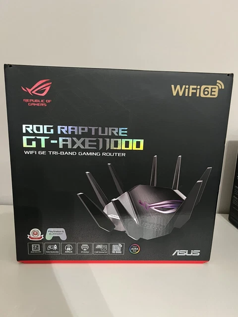 ASUS WIFI 6E Gaming Router (ROG Rapture GT-AXE11000) - Tri-Band 10 ...