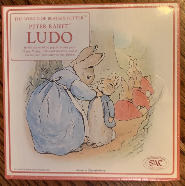 PETER RABBIT LUDO Rare Beatrix Potter Board Game 2004 classic kid ...