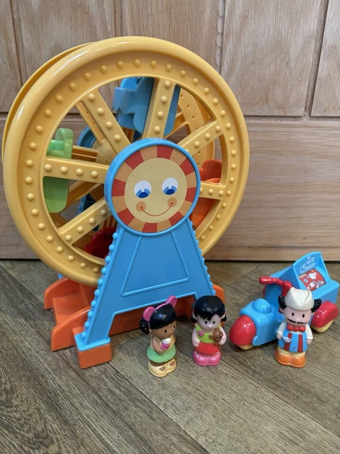 HAPPYLAND FUNFAIR FAIRGROUND Ferris Wheel & Ice Cream Bike ELC With 3 X ...