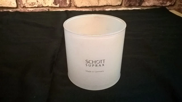 SCHOTT SUPRAX SMALL Glass Shade Globe Camping Gas Lamp Spare Part Gaz ...