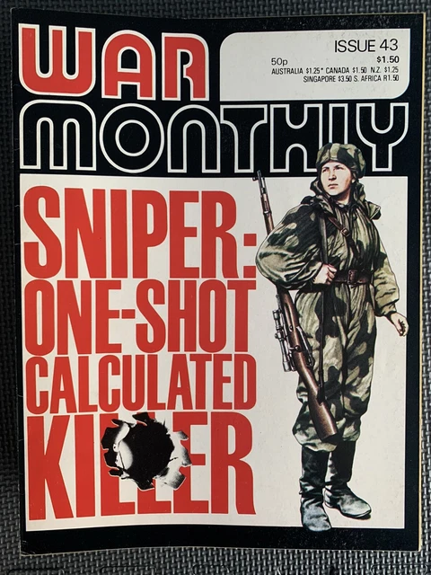 WAR MONTHLY MAGAZINE Issue 43 Nuclear Artillery Sniper Oran 1942 Aspen ...