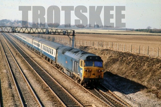35MM SLIDE BR British Rail Diesel Loco Class 50 50013 Twyford 1979 ...