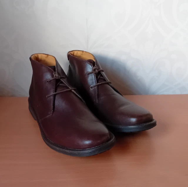 CLARKS SHAPWICK MANOR mens brown leather winter boots UK 9.5 NEW £39.99 ...