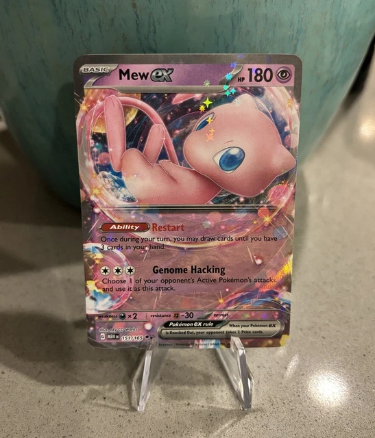 POKÉMON GCC MEW EX 151/165 Olo doppio raro scarlatto e viola 151 quasi ...