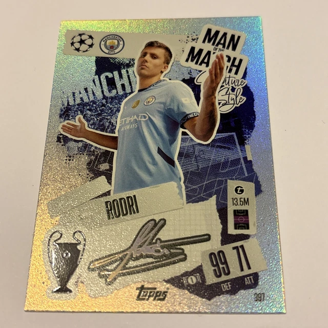 RODRI MAN OF The Match Attax 2024/2025 Signature Style 24/25 Manchester ...