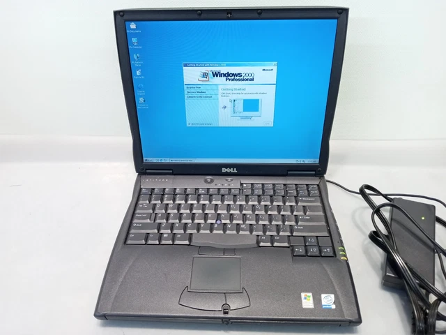 VINTAGE DELL LATITUDE C610 Laptop PIII 1.0 GHz. Serial 10GB 512MB ...