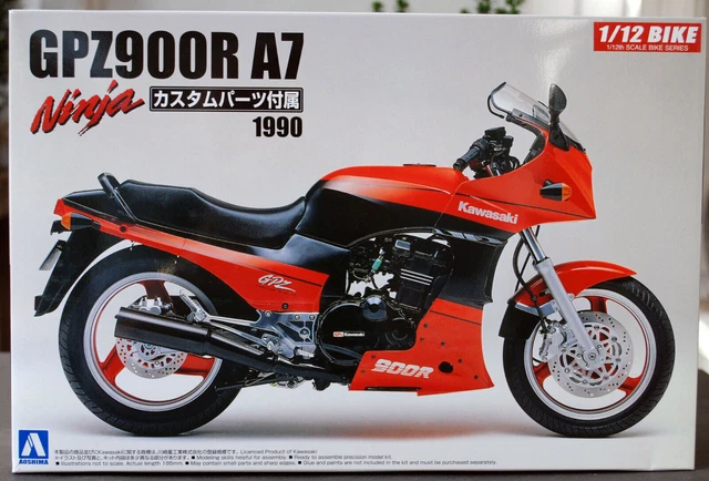 AOSHIMA 054543 1990 Kawasaki GPZ 900 R A 7 Ninja 1:12 Motorrad Bike EUR 36,63 - PicClick DE