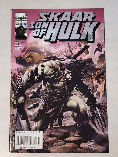 SKAAR SON OF Hulk #1 Pagulayan Variant 1St Full Skaar 2008 Marvel ...