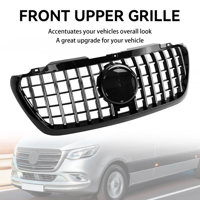 FRONT BUMPER GRILL Grille Pour Mercedes Sprinter W907 W910 2018-2023 GT Style EUR 739,18 ...